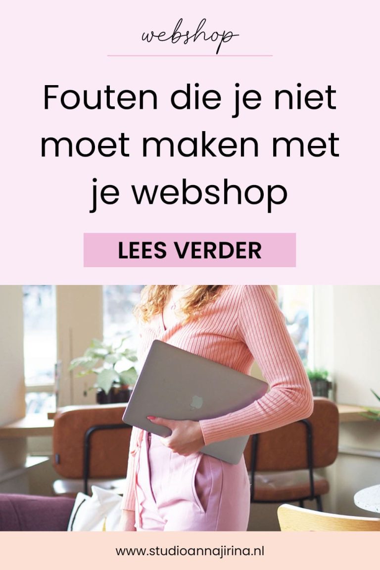 Fouten die ik maakte toen ik mijn webshop startte - Studio Anna Jirina